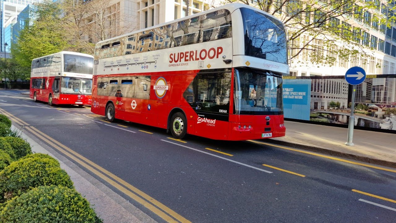 Top deck Superloop SL4 Grove park to Canary Wharf - YouTube