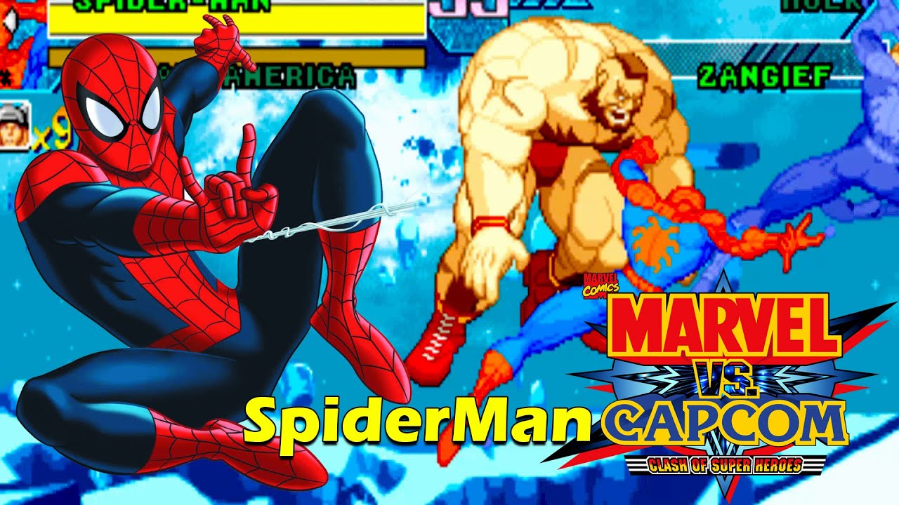 Marvel Vs Capcom Clash Of The Super Heroes | Spiderman (Arcade/1998 ...