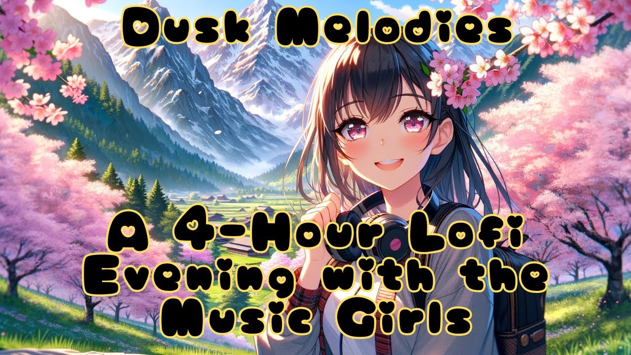Dusk Melodies: A 4-Hour Lofi Chill Out with the Music Girls【For work ...