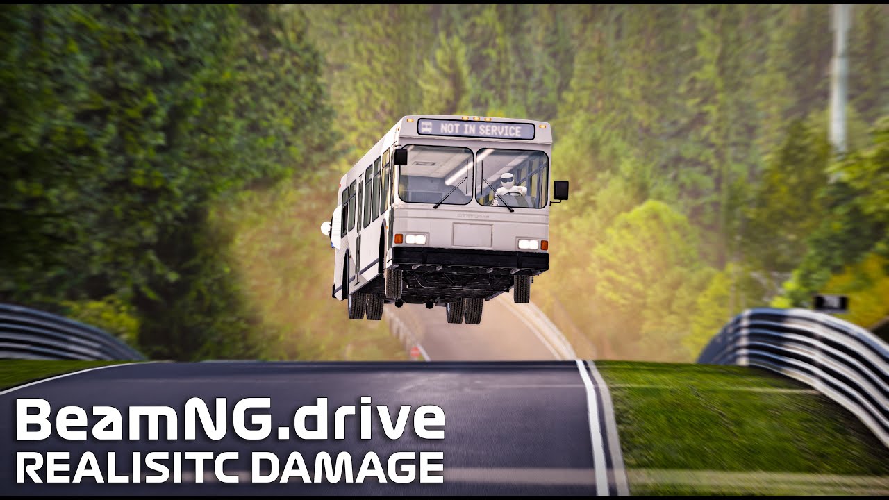 NURBURGRING Jump Compilation BUT With REALISTIC DAMAGE MODEL #7 | BeamNG Drive - YouTube
