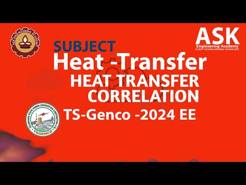 TS GENCO HEAT TRANSFER | HEAT TRANSFER CORRELATION #tsgenco #tstransco ...