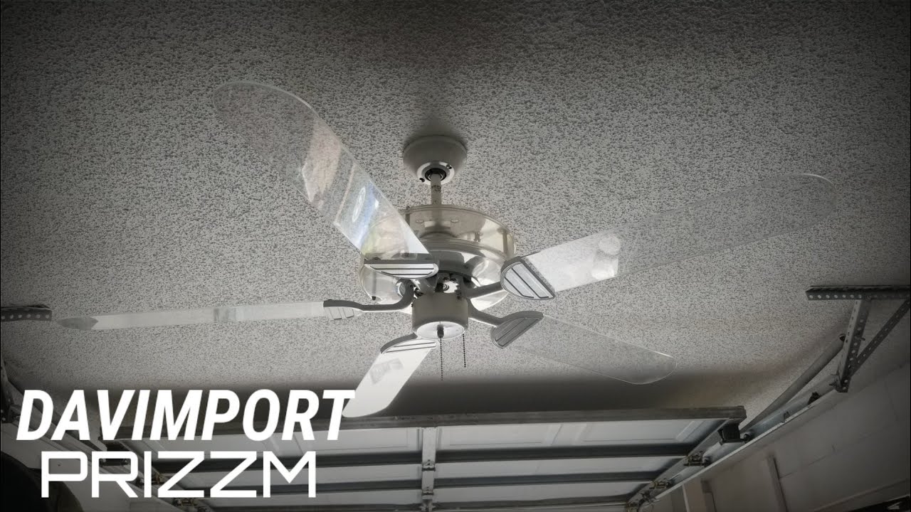 52" Davimport Prizzm Ceiling Fan - YouTube
