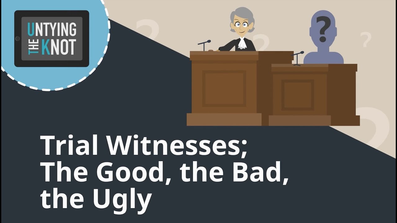 Trial Witnesses; The Good, The Bad, The Ugly - YouTube
