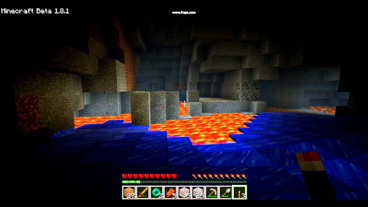 Giant Underground Lava Spring in Minecraft - YouTube