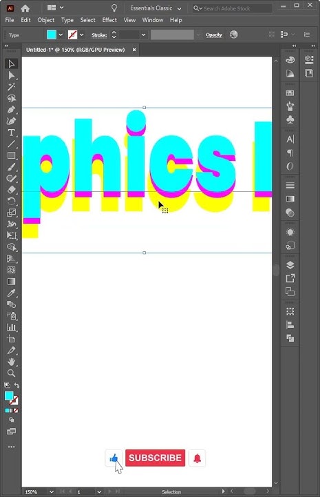 Overprint Text Effect in Adobe Illustrator Short tutorials - YouTube