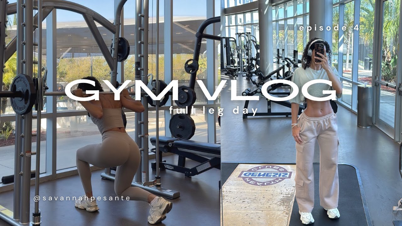 Gym Vlog Full Leg Day Glutes And Quads Youtube