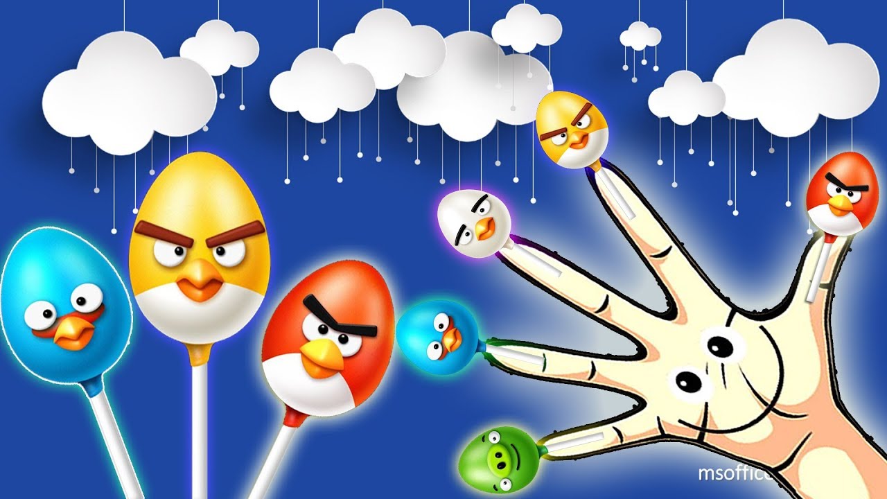 Easter Egg Angry Birds Finger Family - ABC Song Finger Family Nursery ...