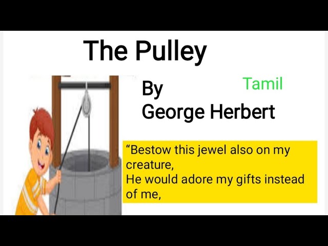The Pulley By George Herbert Summary PPT SUMMARY THEMES AND the-pulley-by-george-herbert-summary-ppt-summary-themes-and