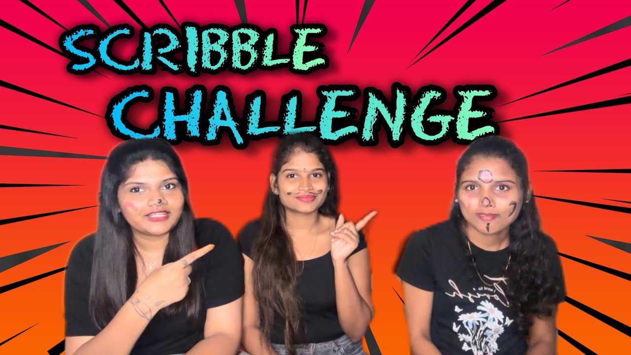 SCRIBBLE CHALLENGE | FUN VLOG | @VIBE_WITH_USSS 🥰 #funvideo #vibewithus #moreviews - YouTube