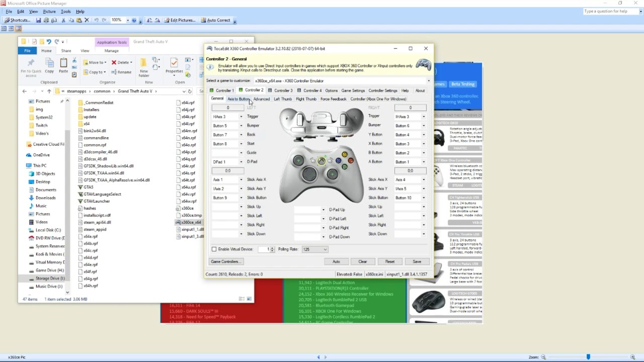 GTA 5 - Logitech G20 Steering Wheel Quick Tutorial - YouTube