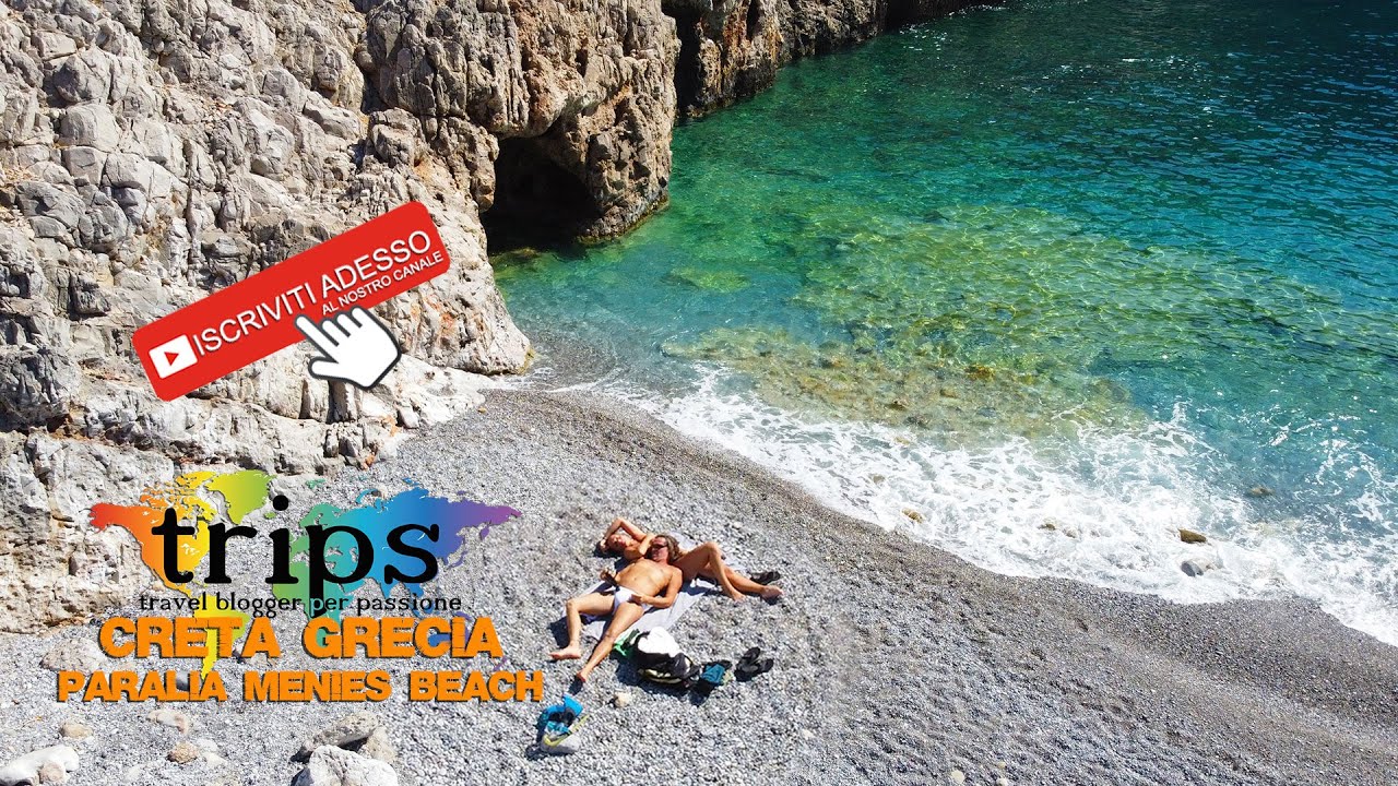 Creta Grecia Spiagge - Paralia Menies Beach - Rodopou, Kolimvari - YouTube