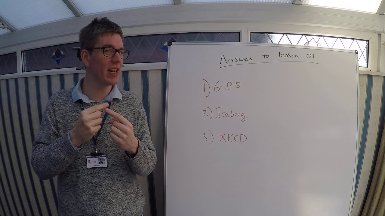 Answers to lesson 01 - YouTube