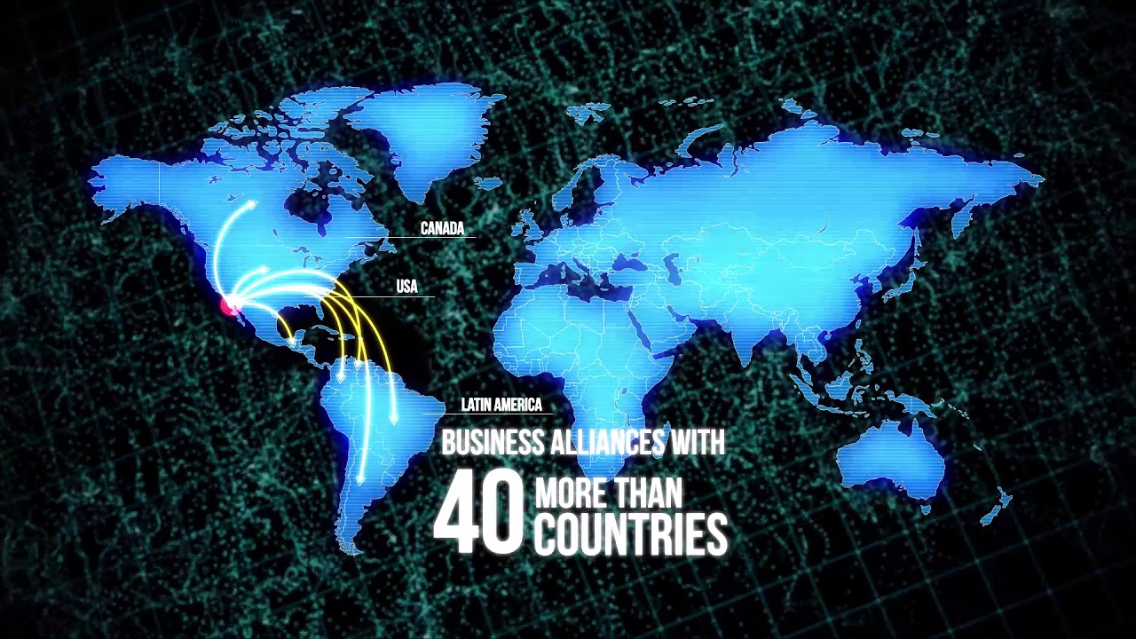 Digital effect World Map Graphic - YouTube