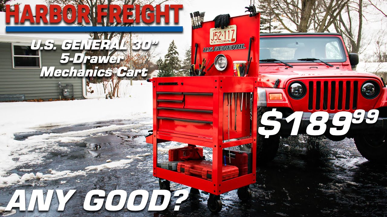 Harbor Freight Mechanics Tool Cart - YouTube