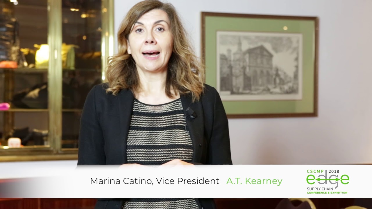 Marina Catino, vice president A.T. Kearney - Convegno CSCMP 2018 - YouTube