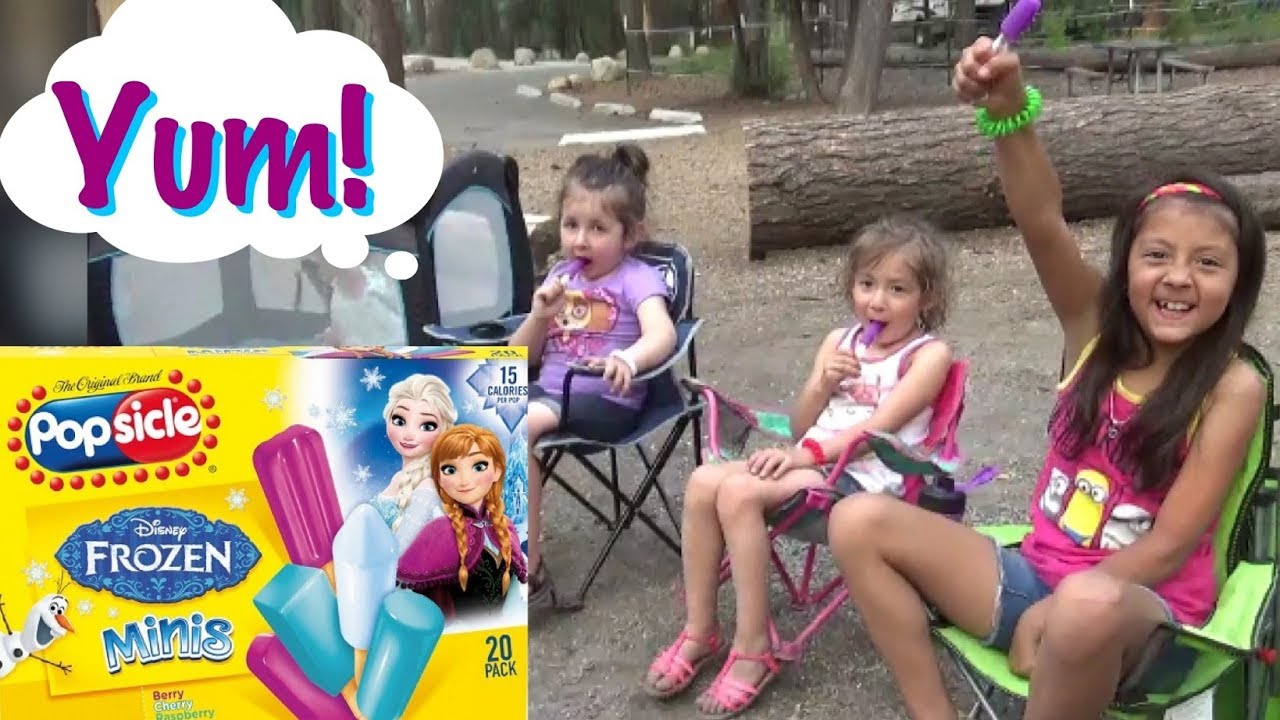 Kids review Disney Frozen MINI Popsicles - YouTube