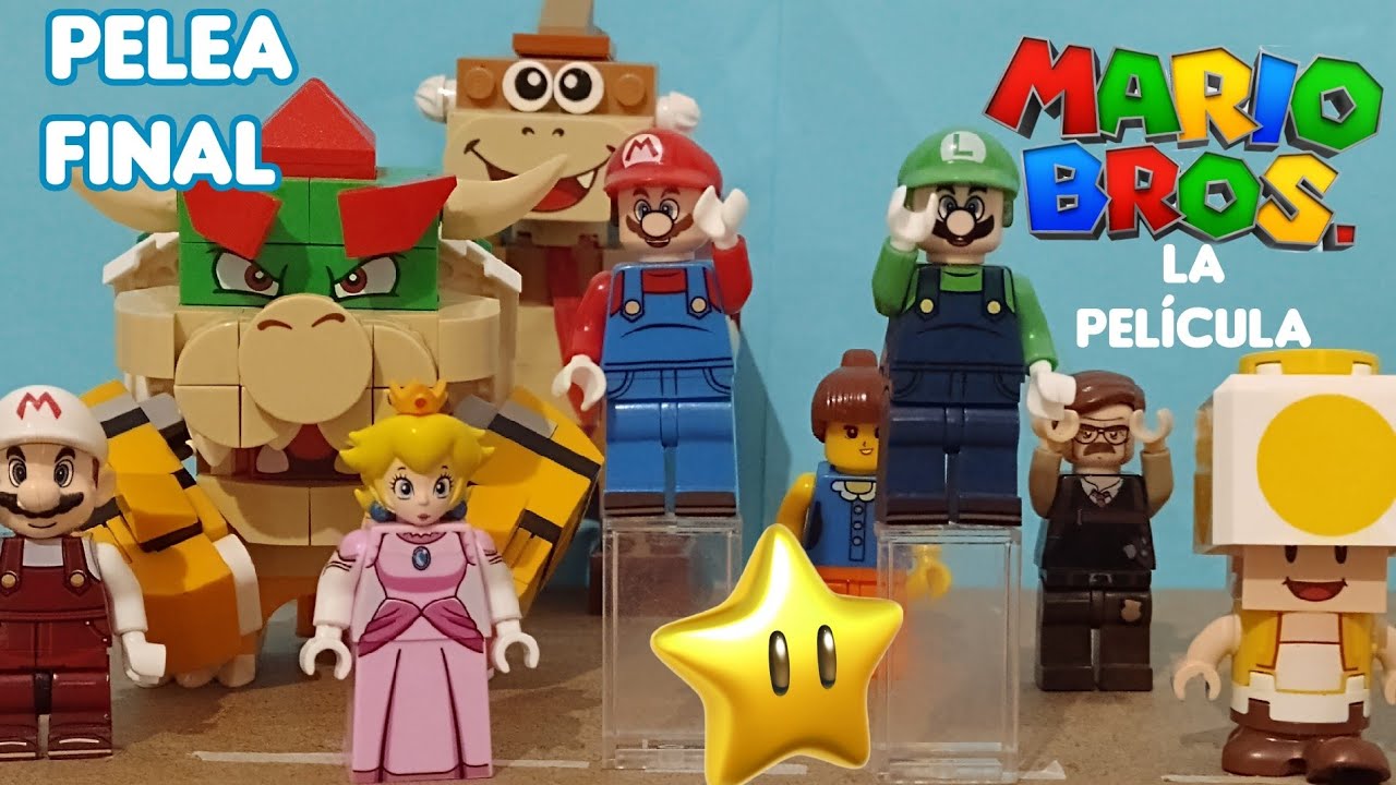 LEGO Mario movie "Mario 🪠y Luigi 🧢 vs Bowser 🐢La pelea final de la ...