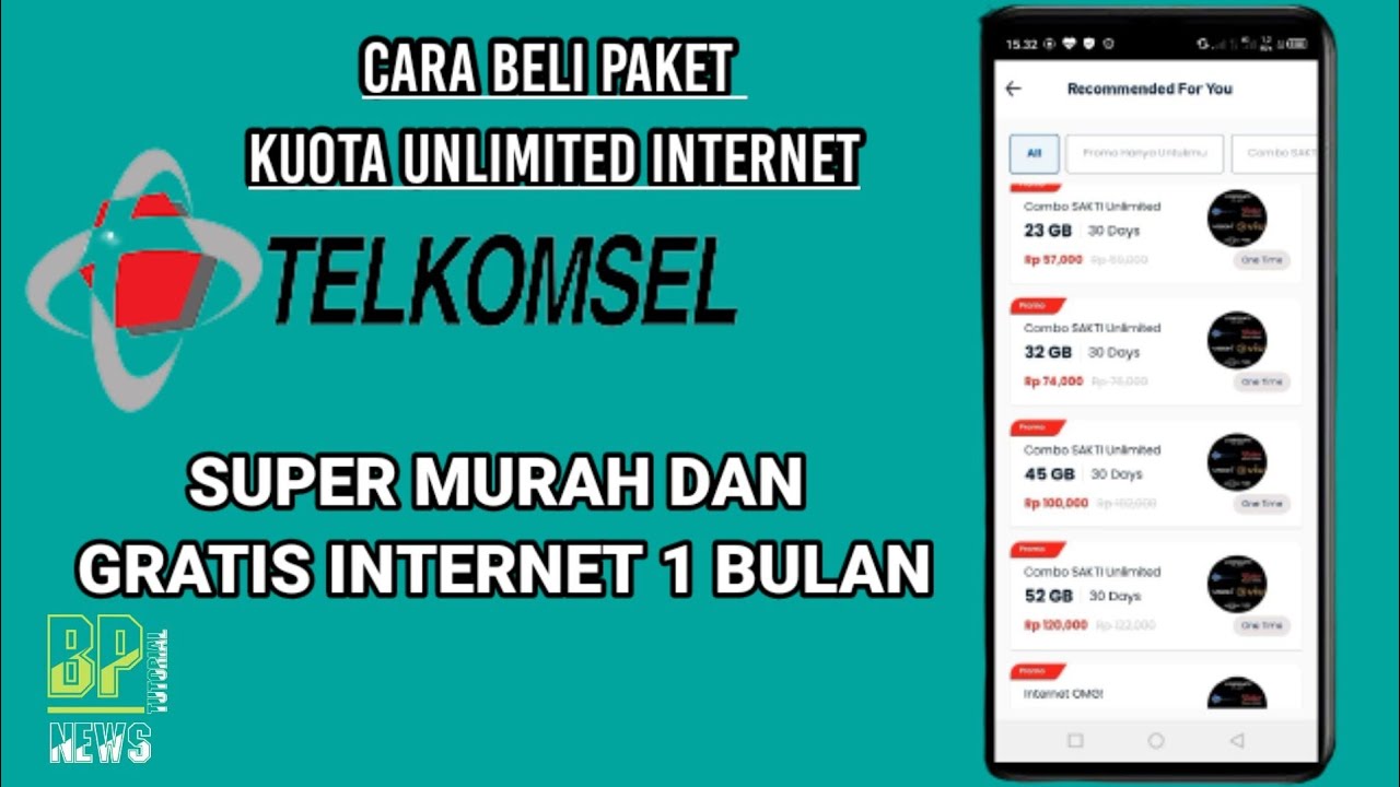 cara beli paket kuota internet unlimited 1 bulan dengan harga murah di ...