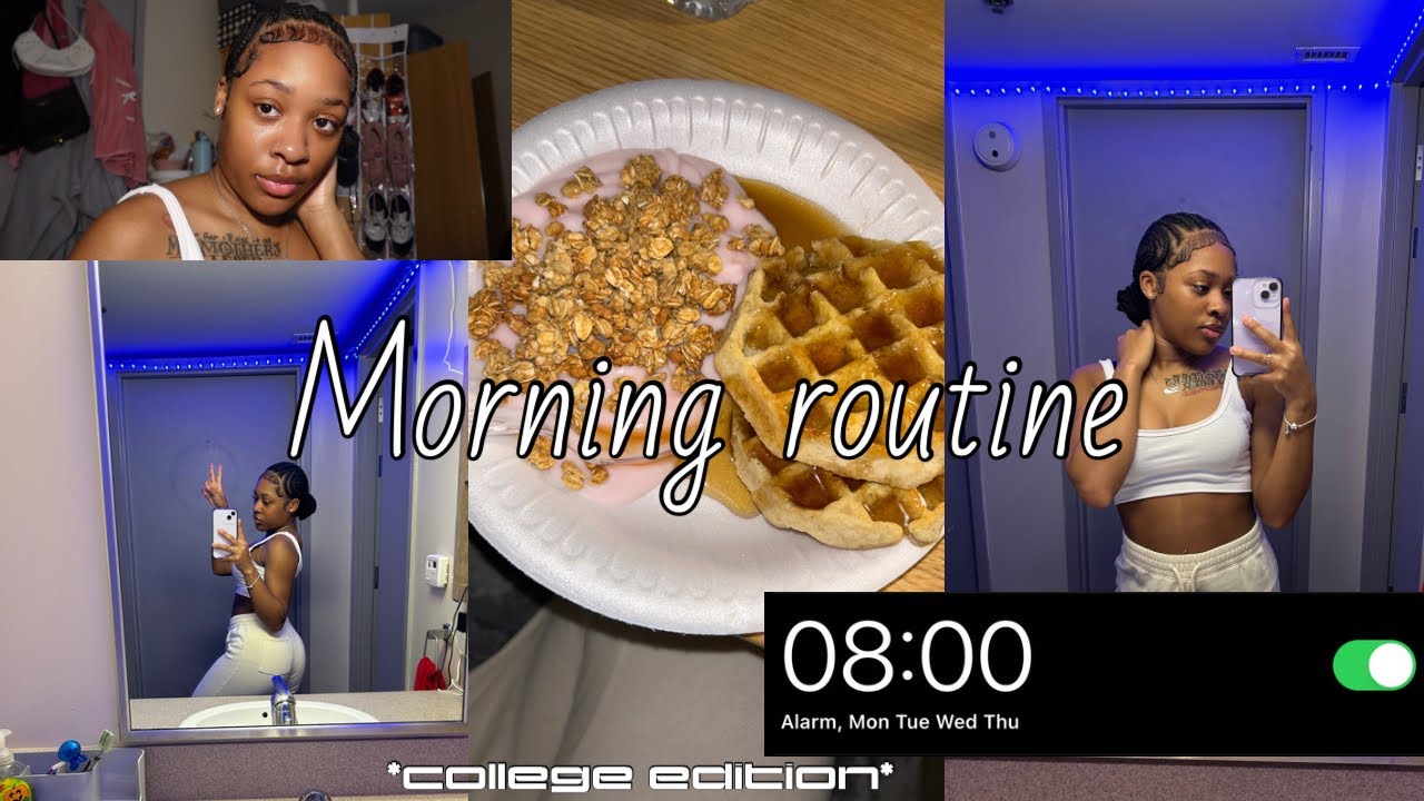 8am MORNING ROUTINE *college edition* - YouTube