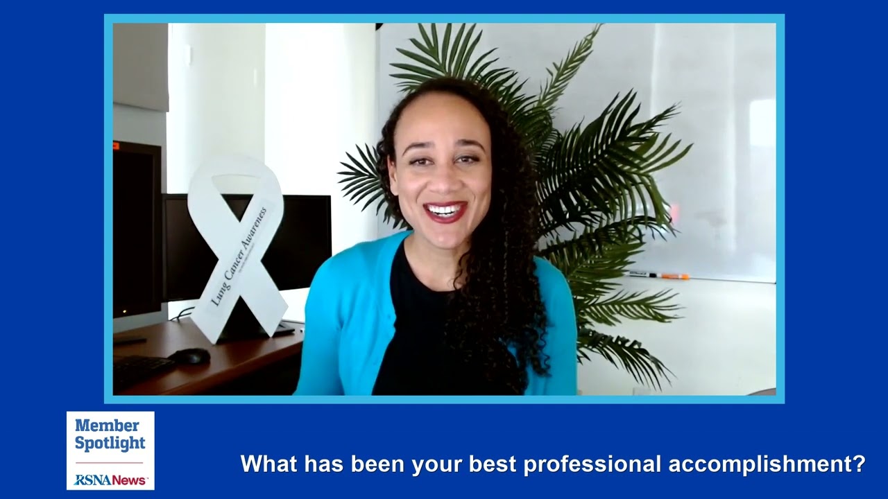 RSNA Member Spotlight - Ashley Prosper, MD - YouTube