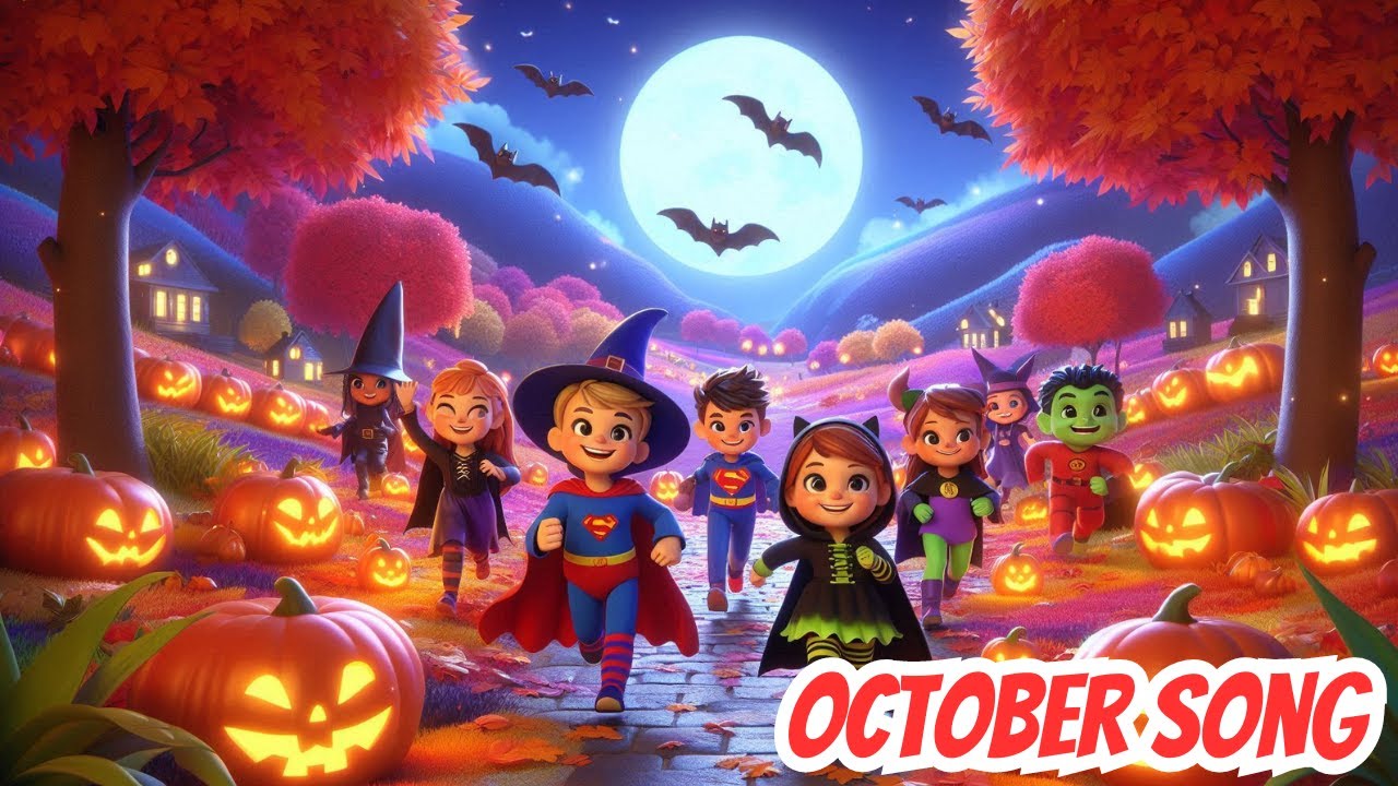 🎃 "October Magic Everywhere!" | Fun Halloween Song for Kids | Spooky ...