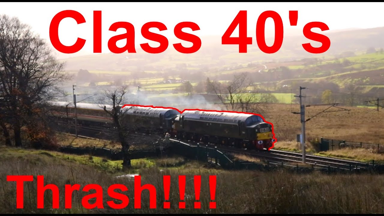 Double Scotch Class 40 013 'Andania' & 40 145 Scout Green - 13/11/21 ...