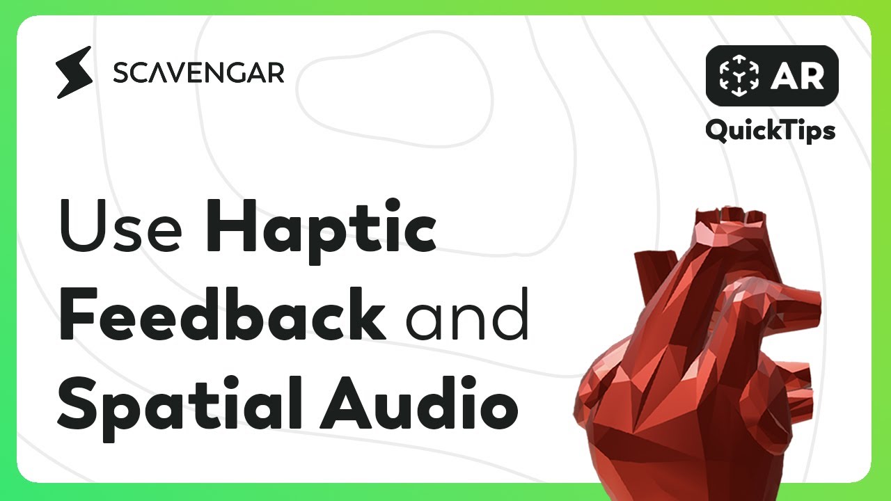 Haptic Feedback and Spatial Audio in AR - AR QuickTip - YouTube