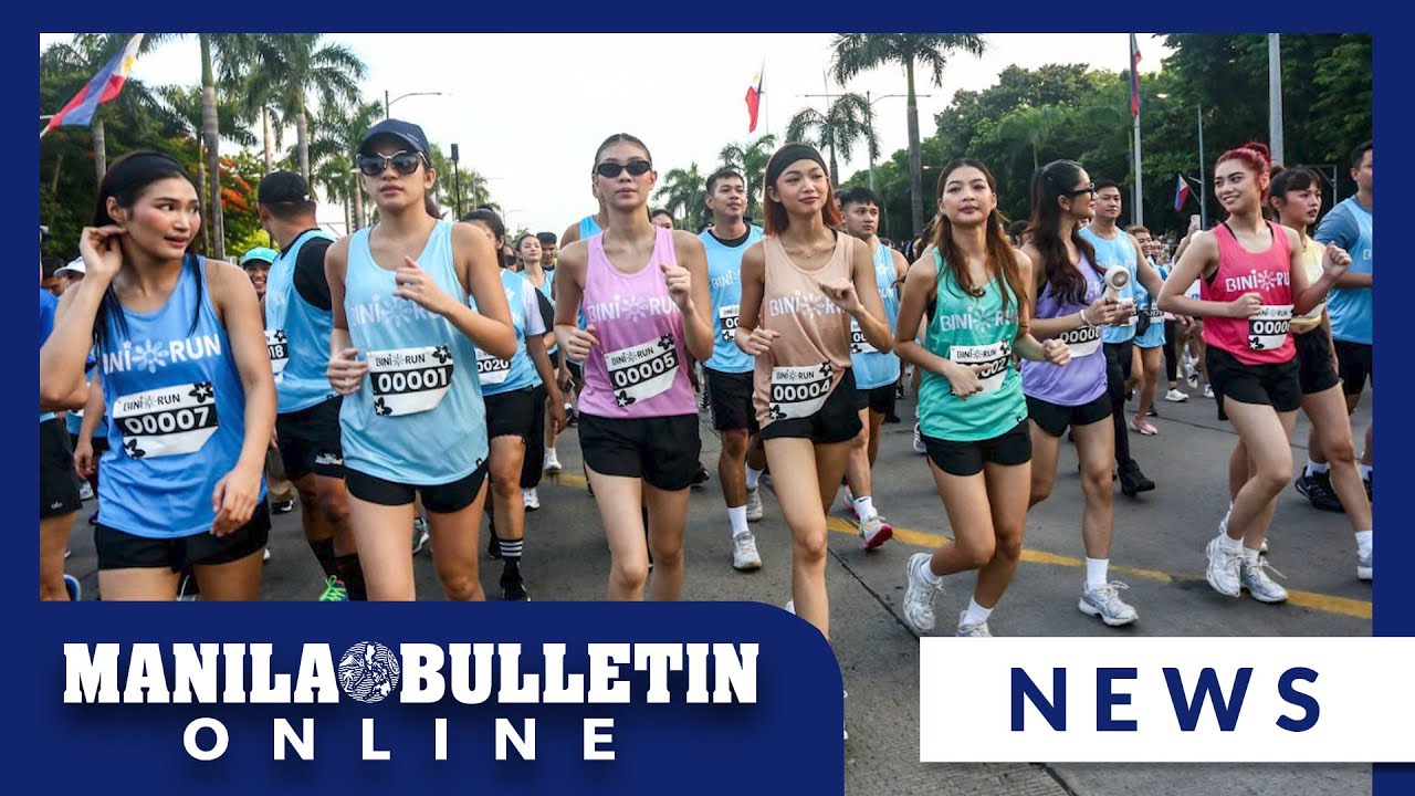 Blooms participate in the long awaited "BINI Run" along Roxas Boulevard ...