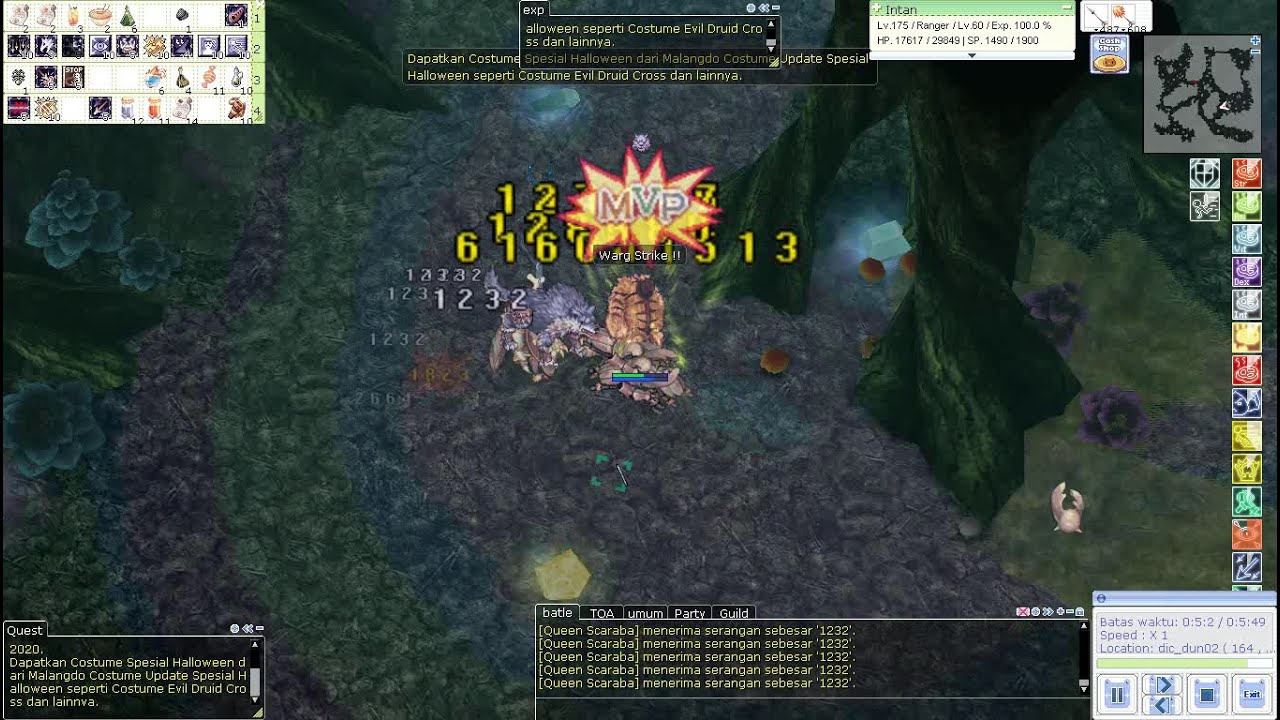 Ranger Queen VS MVP Queen Scaraba Ragnarok Forever Love - YouTube