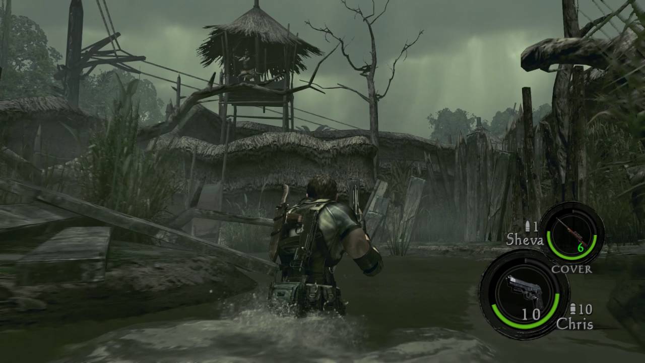 Resident Evil 5 PS4 - Chapter 3-1: Swamps: Boat Escape Zombie Gameplay ...