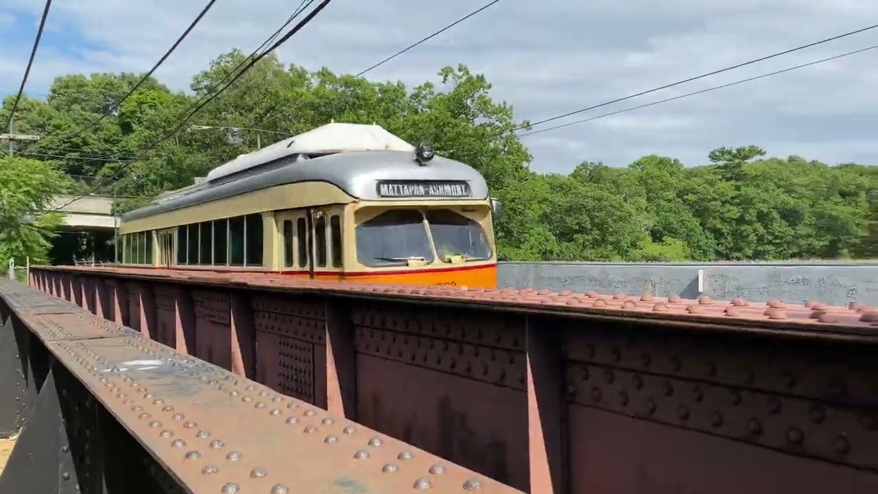 Mattapan trolley 3087 Traveling to Milton Station - YouTube