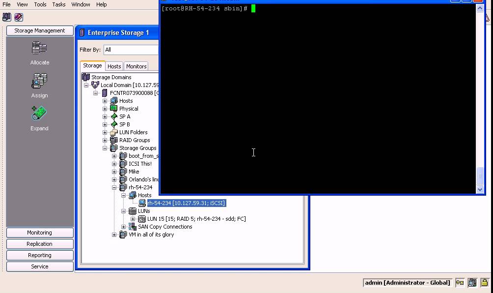 How to attach host Linux server iSCSI to EMC Storage via Navisphere ...