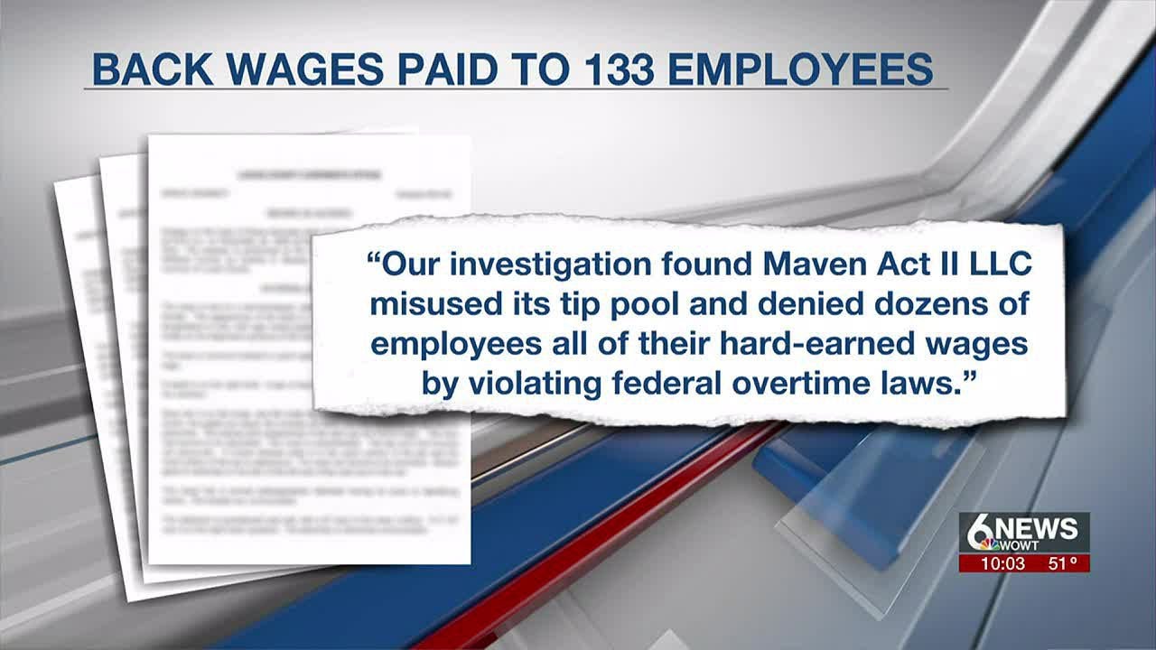 133 employees being awarded back wages after Department of Labor ...
