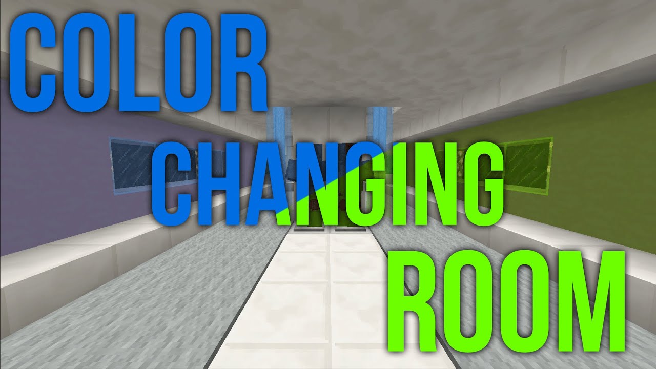 Minecraft - Color Changing Room - Redstone Base Invention - YouTube