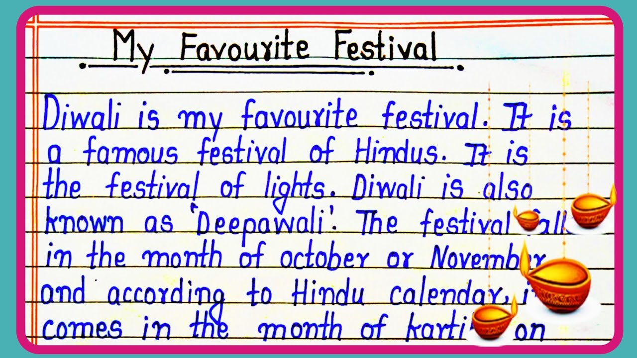 Essay on My Favourite Festival In English | My Favourite Festival ...