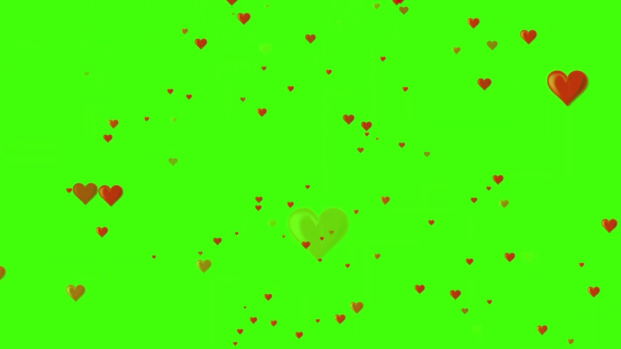 heart green screen template - YouTube