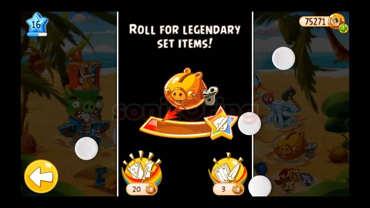 Angry Birds Epic Golden Pig Legendary Set Items - YouTube