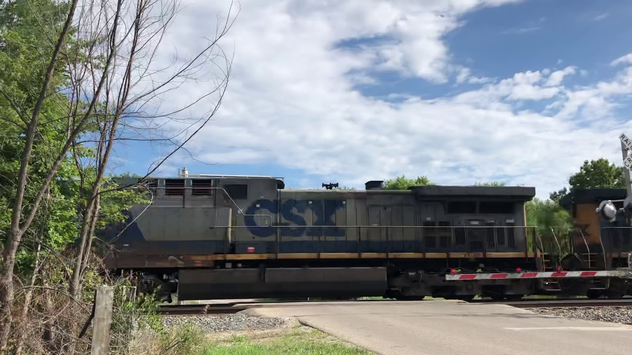 CSX 155 mixed freight train - YouTube