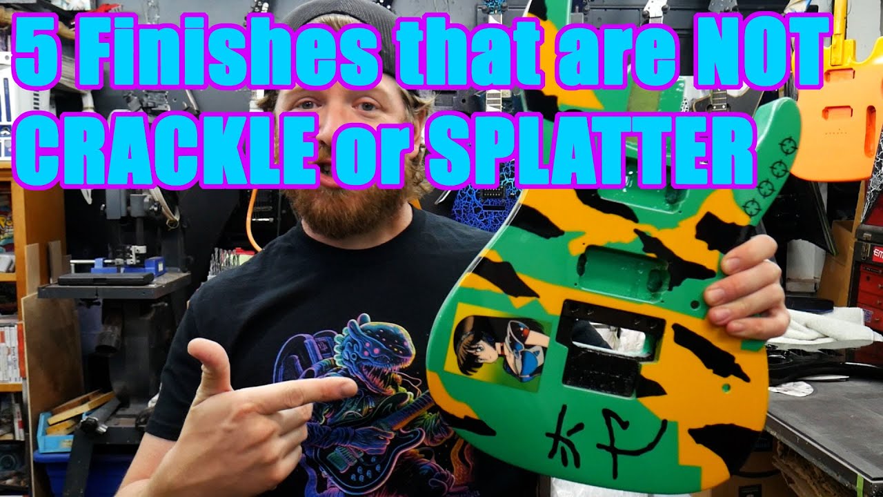 5 Finish Techniques that are NOT Crackle or Splatter - Guitar Guts ...