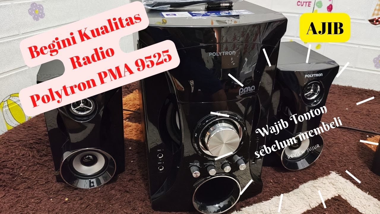 Features and Radio Quality on the Polytron PMA 9525 speaker - YouTube
