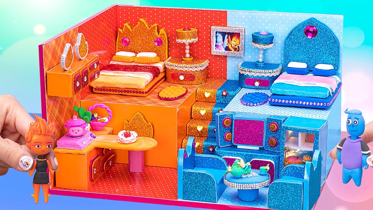 DIY Miniature House ️ Simple Ideas Build Fireboy and Watergirl house in ...