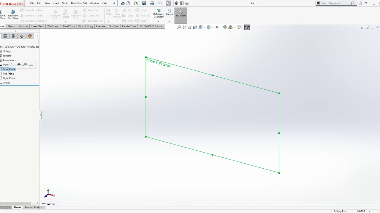 Tutorial Dasar SOLIDWORKS - YouTube