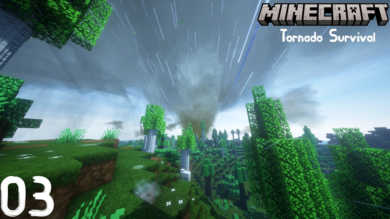 Minecraft Tornado Survival - Remastered - S4 | Ep. 3 (Powerful Tornado ...