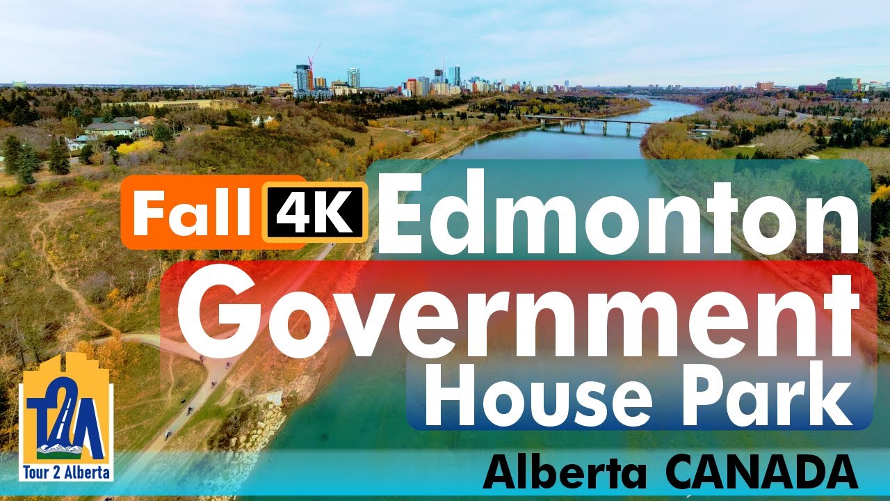 ️ Government House Park 🇨🇦【4K】Edmonton Fall Scenery | Alberta, CANADA 👍 ...
