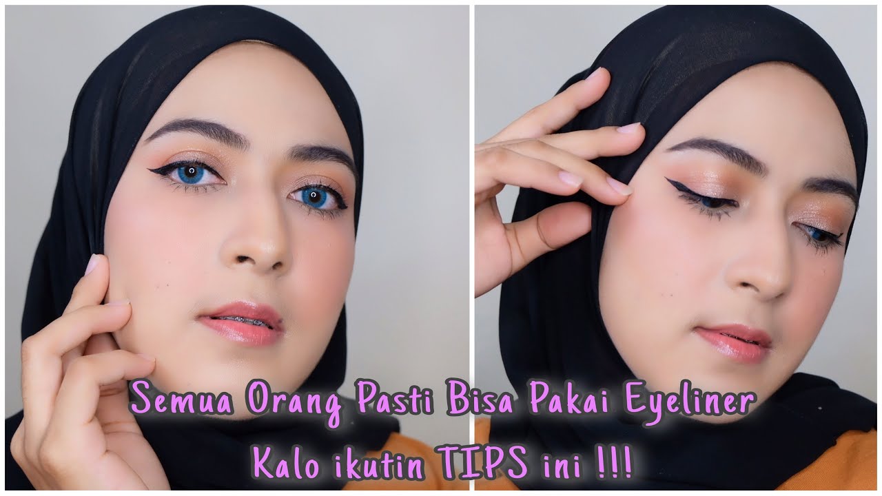 Tutorial eyeliner gampang untuk pemula | Cara bikin wing liner - YouTube