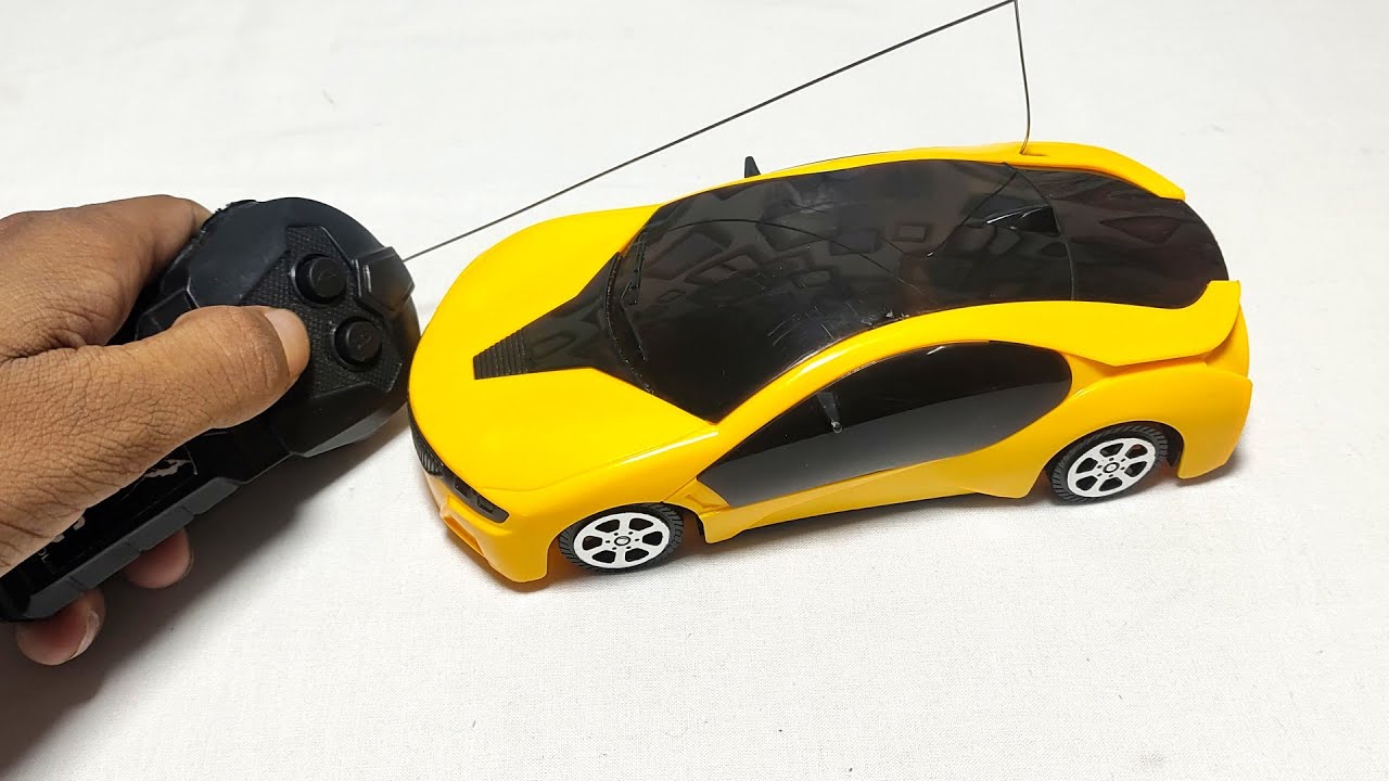 remote control car || remote control rc car unboxing || yellow and ...