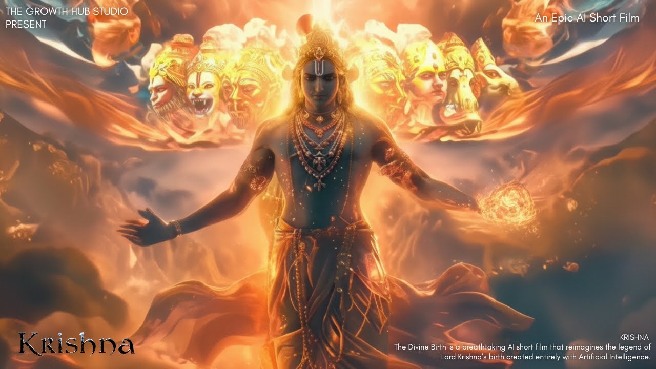 “The Birth of Lord Krishna – AI Cinematic Movie | Vasudev & Devki Story ...