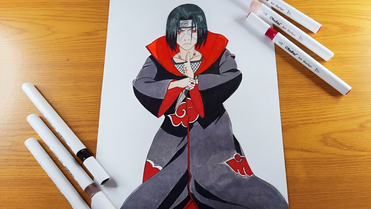 How To Draw Itachi Uchiha | NARUTO | Step By Step - YouTube