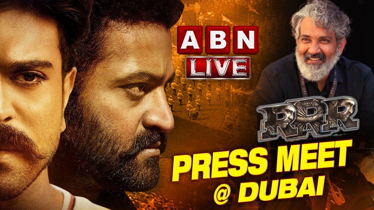 LIVE : RRR Movie Press Meet LIVE @ Dubai | SS Rajamouli | Ram Charan ...