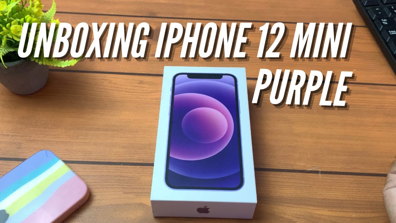 UNBOXING IPHONE 12 MINI PURPLE 2022 - YouTube